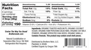 Buy Organic Hazelnut Crunch Spread in Plainfield, USA | Brothers Nuts